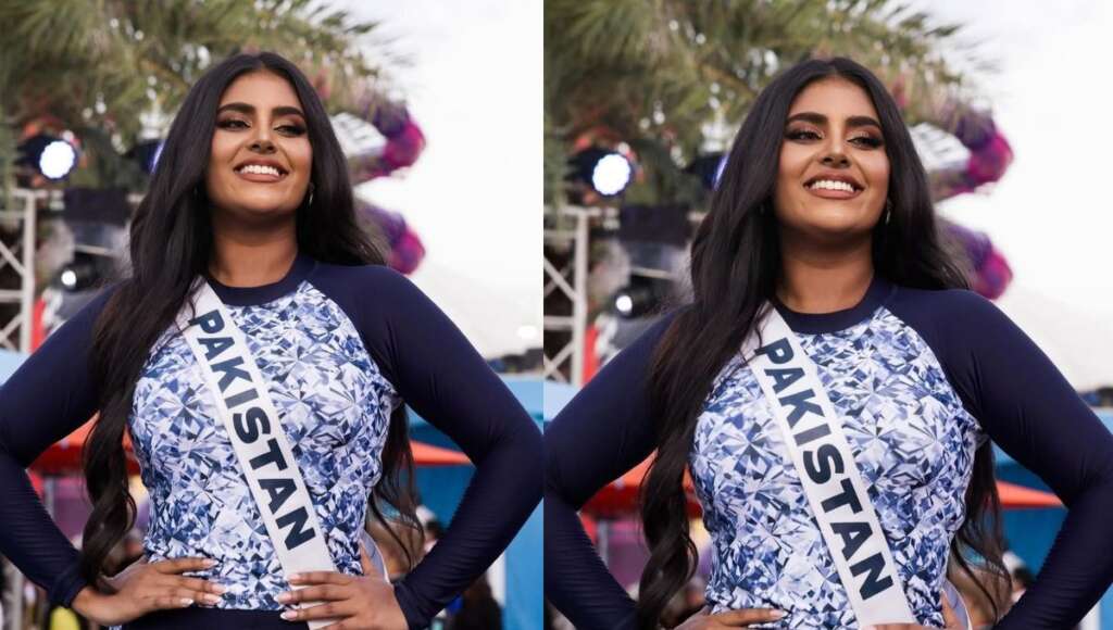 No fue sencillo… Miss Pakistán desfila en swimsuit para Miss Universo ...